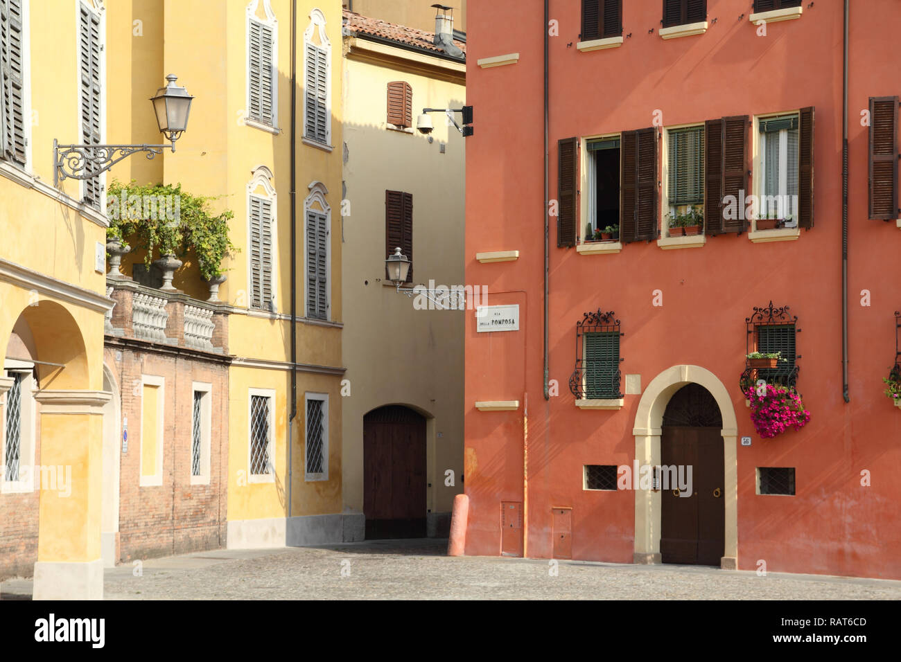 Modena, Italy - Emilia-Romagna region. Colorful Mediterranean ...
