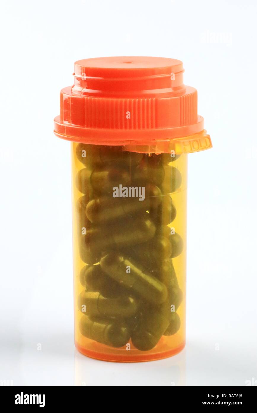 Medication in a plastic bottle Stock Photo - Alamy