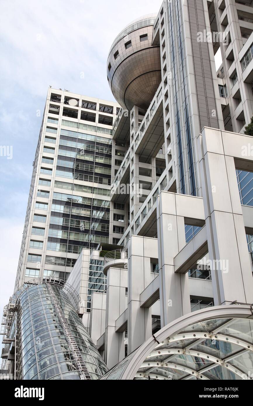 TOKYO, JAPAN - MAY 11, 2012: Fuji TV building in Tokyo. Fuji TV Studios ...