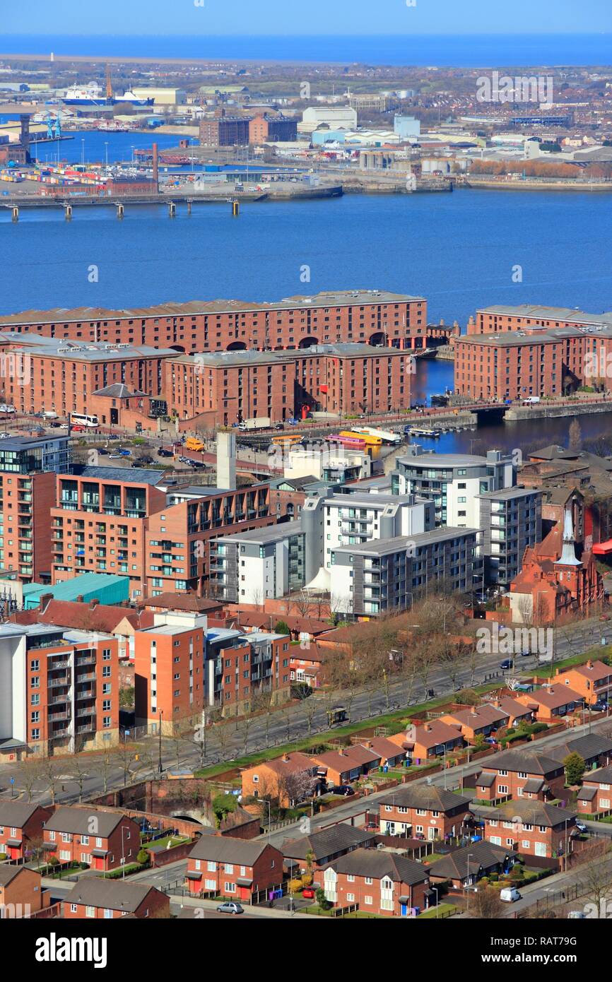 Albert dock liverpool aerial hi-res stock photography and images - Alamy