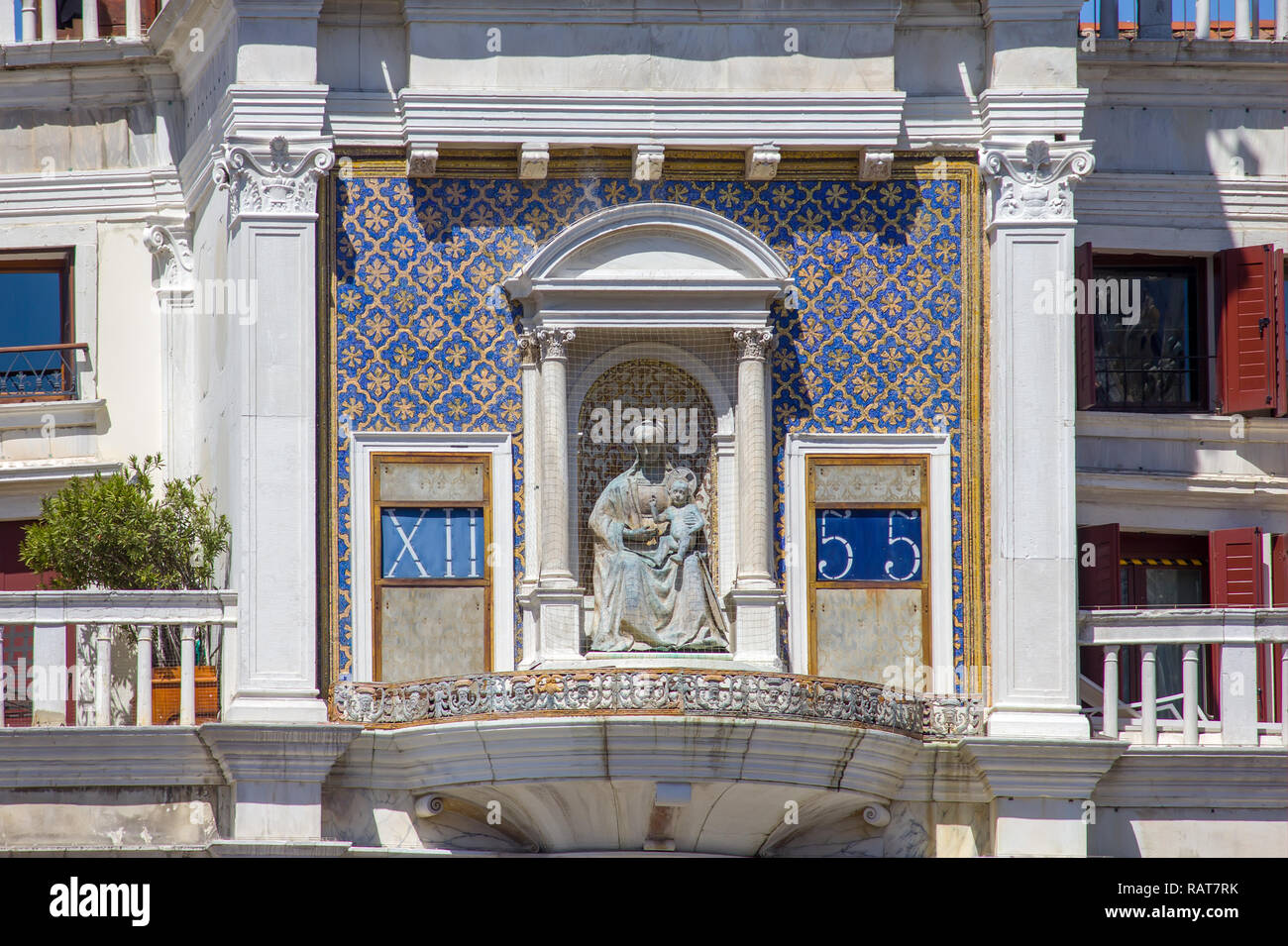 Detail from building in San Marco square in Venice, Italy Stock Photo ...