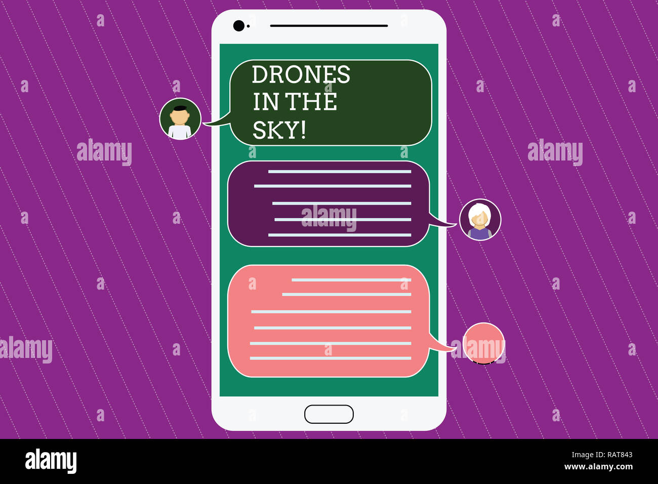 Text sign showing Drones In The Sky. Conceptual photo Aerial helicopter ...