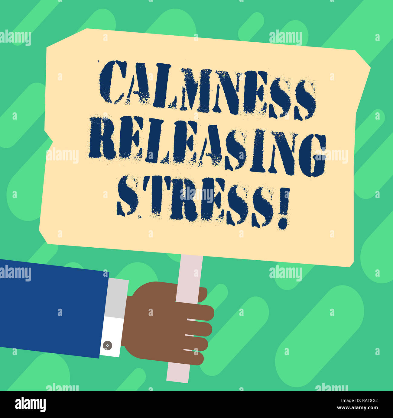 Handwriting text Calmness Releasing Stress. Concept meaning analysisage ... Handwriting text Calmness Releasing Stress. Concept meaning analysisage ...