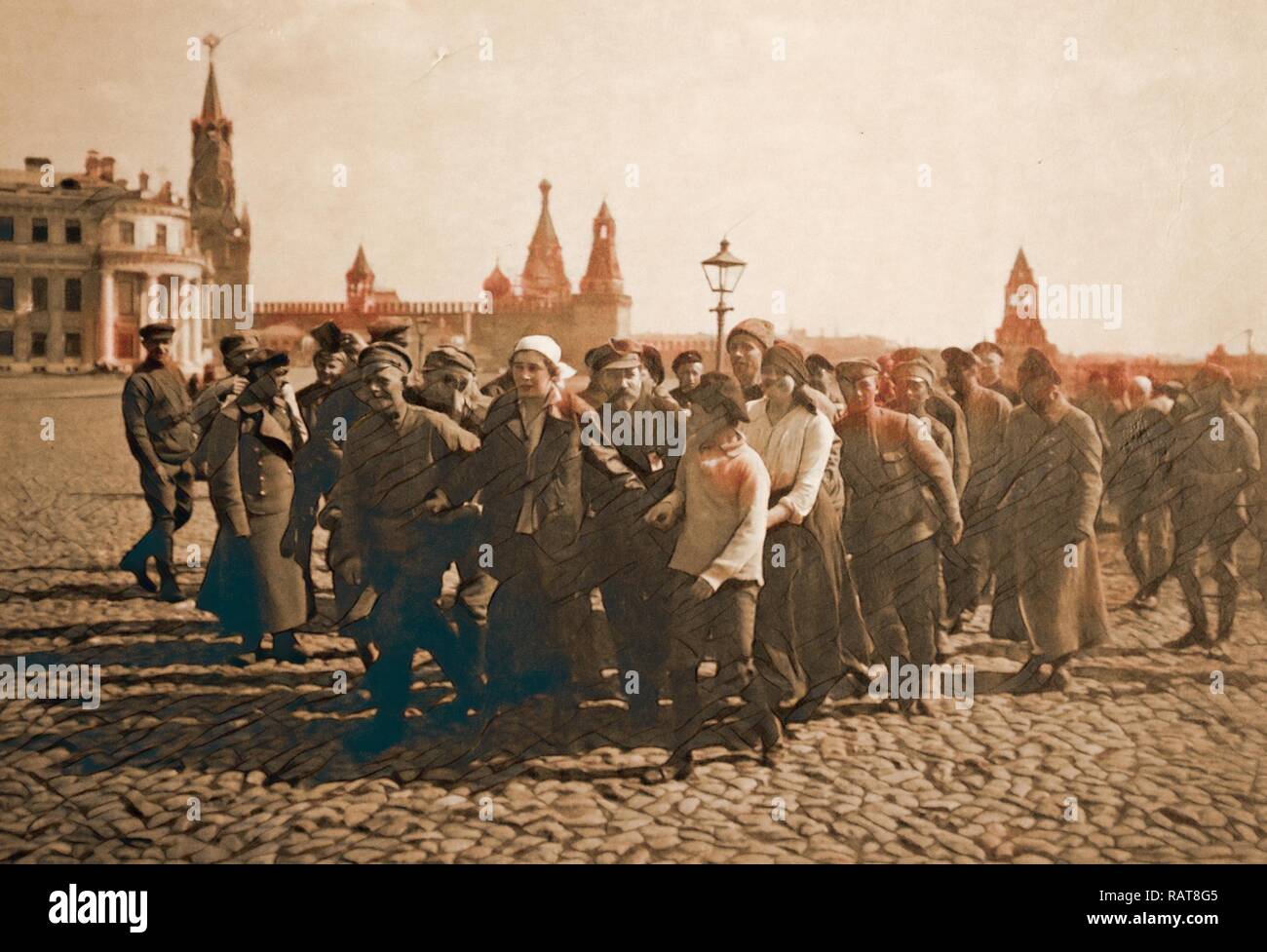 Saturdays volunteers on the 1st of May, Kremlin, Moscow Russia ...