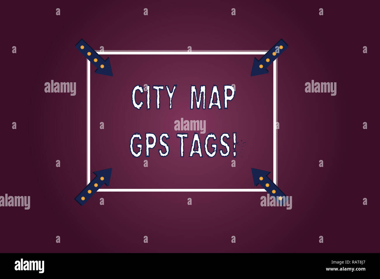 Handwriting text City Map Gps Tags. Concept meaning Global positioning ...