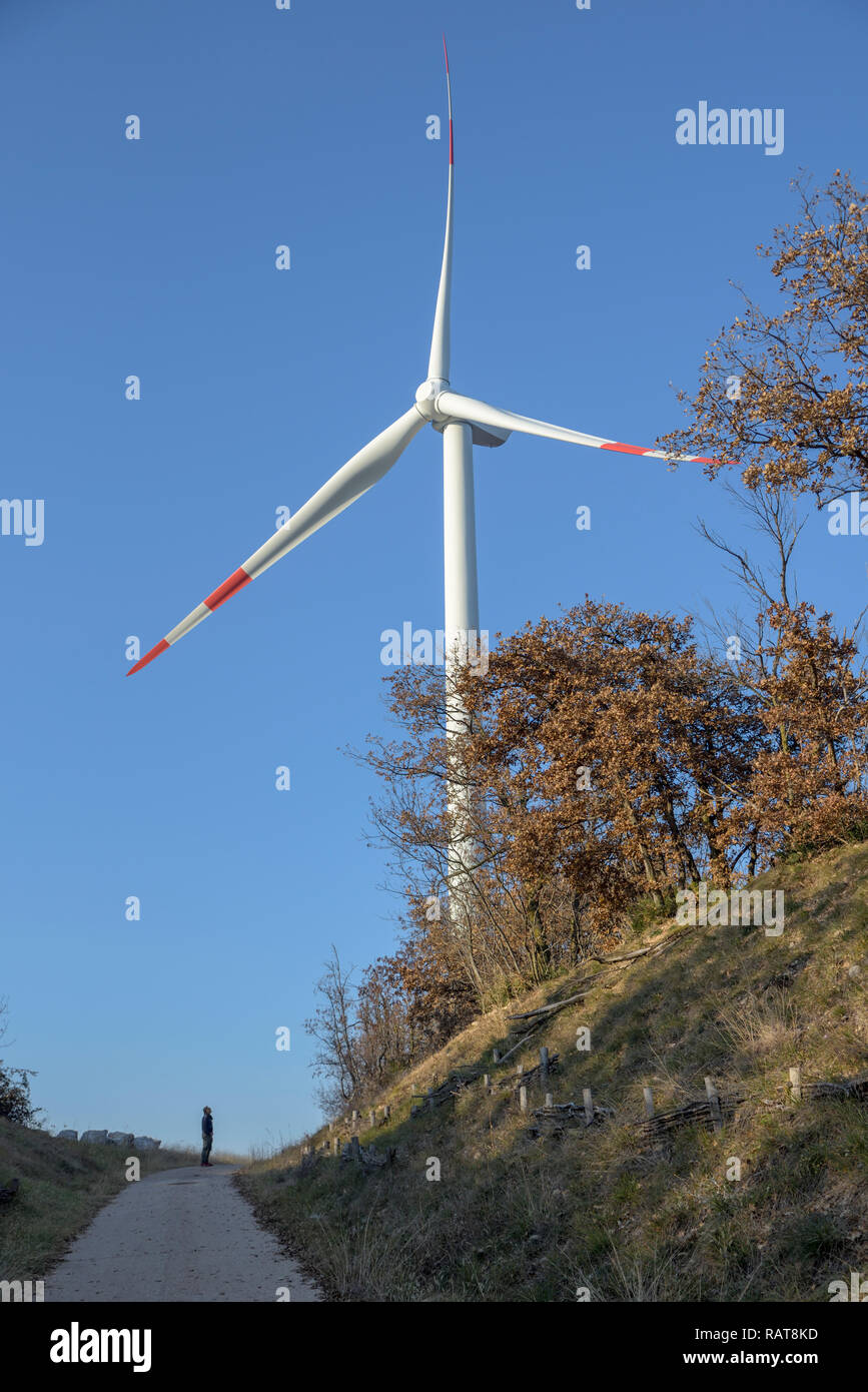 Wind turbines. Production of clean and renewable energy. Trentino ...