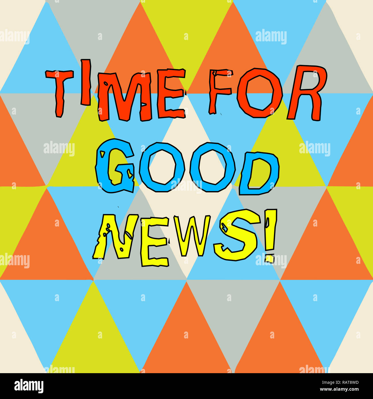 Writing note showing Time For Good News. Business photo showcasing ...