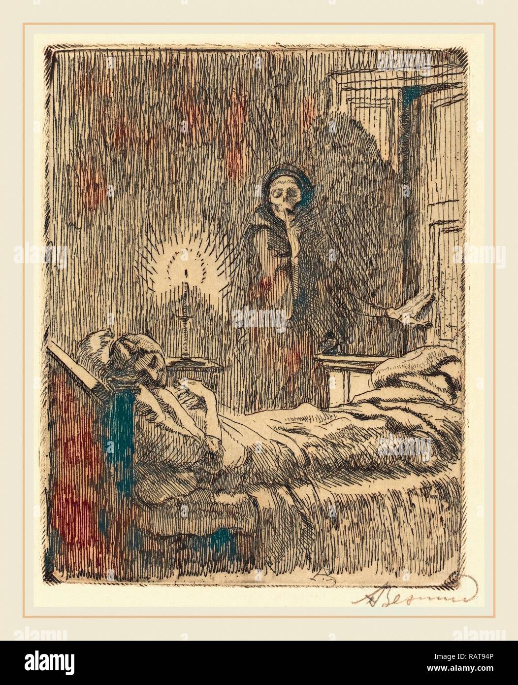 Albert Besnard, Discreet (Discrète), French, 1849-1934, 1900, etching ...