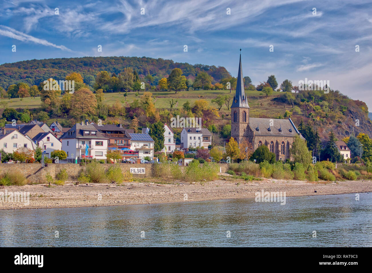Cruising Rhine River Valley Stock Photo - Alamy