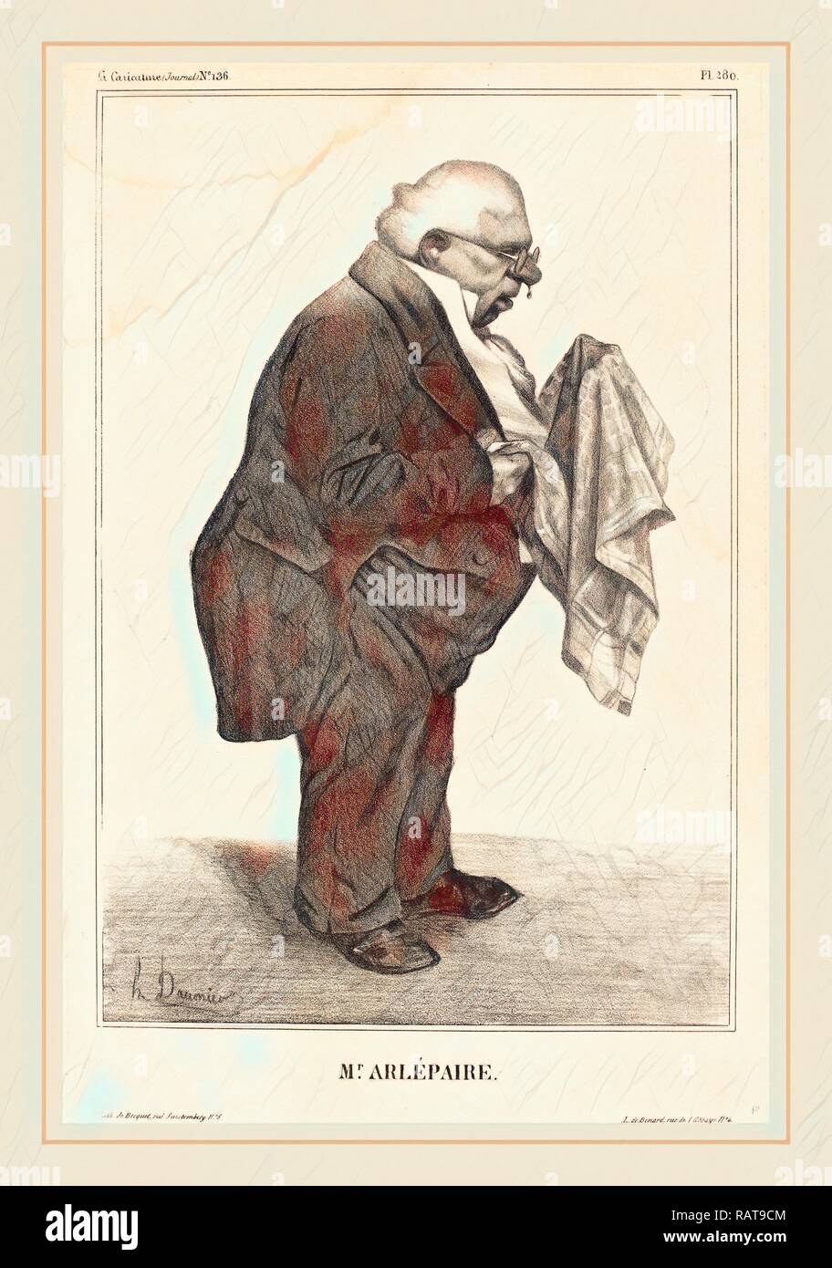Honoré Daumier (French, 1808-1879), Harlé père, 1833, lithograph ...