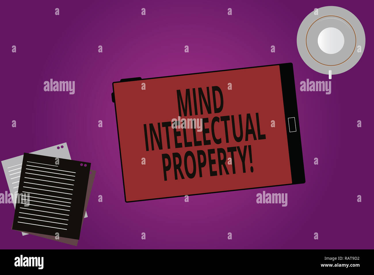 Text sign showing Mind Intellectual Property. Conceptual photo Refers ...