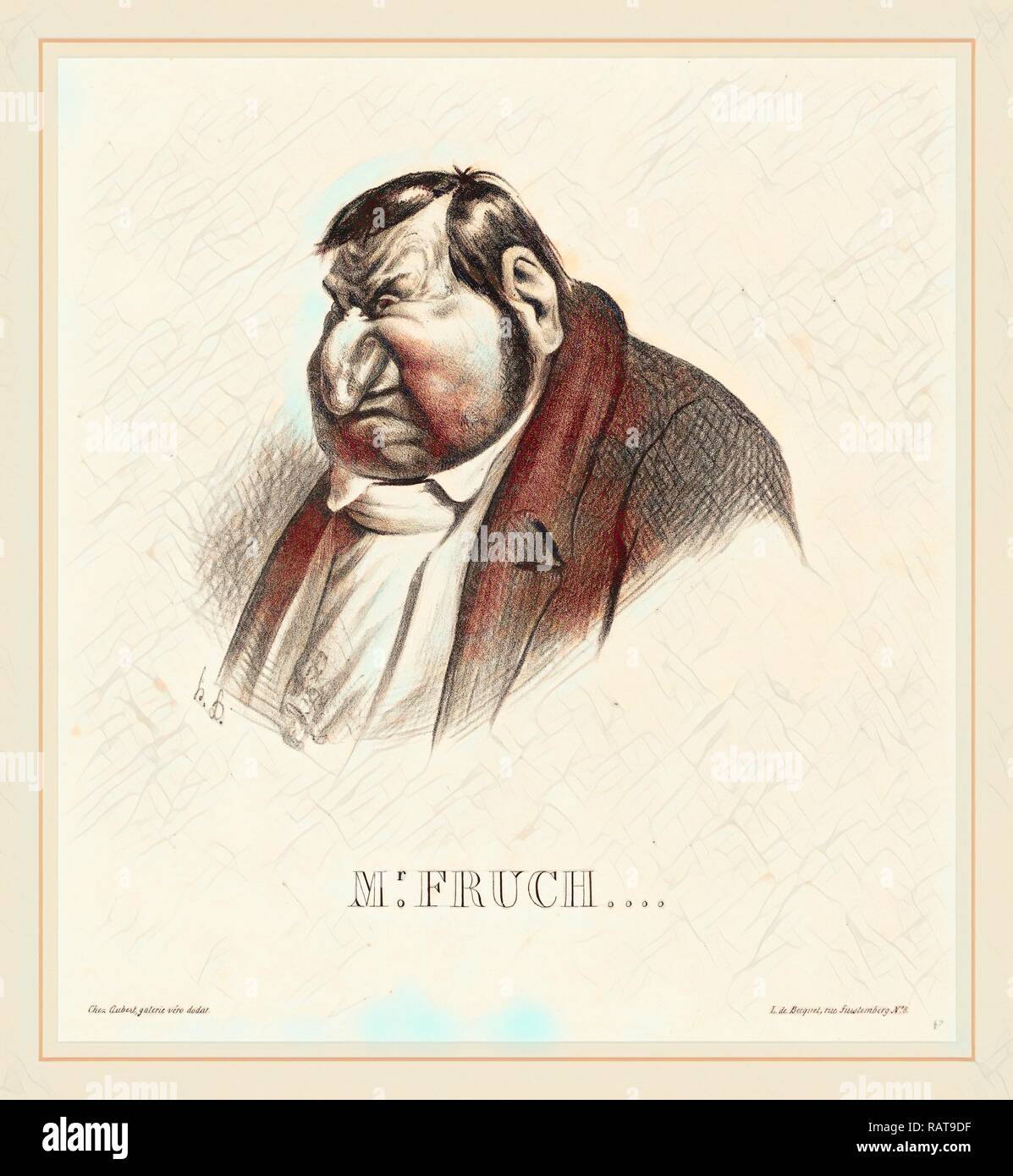 Honoré Daumier (French, 1808-1879), Fruchard, en buste, 1833 ...