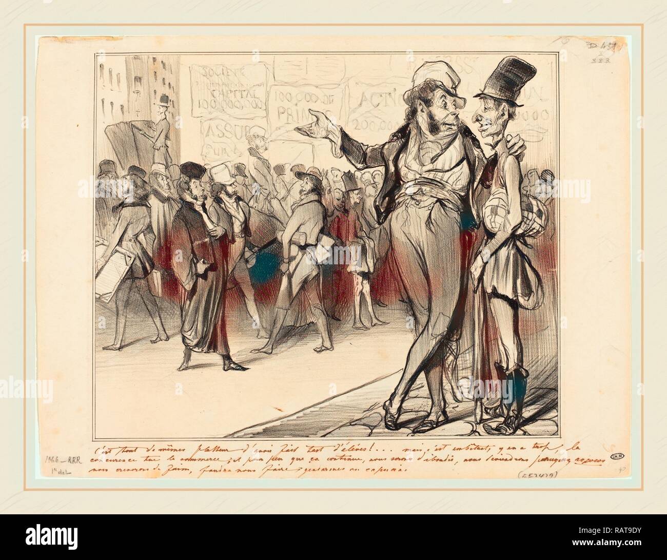 Honoré Daumier (French, 1808-1879), C'est tout de même flatteur d'avoir ...