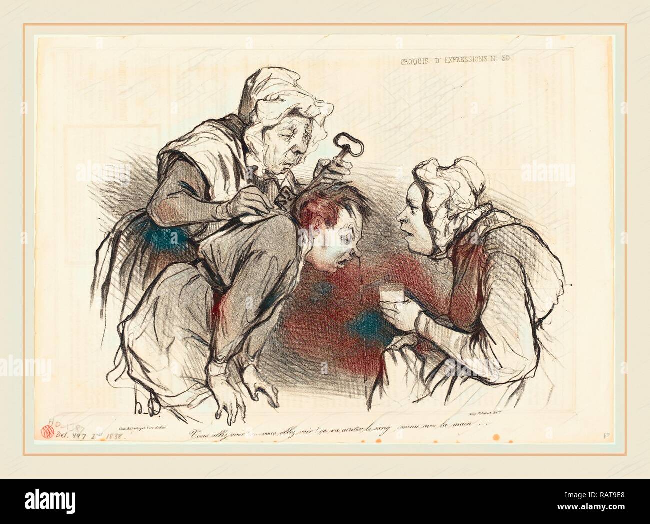 Honoré Daumier (French, 1808-1879), Vous allez voir! ça va arrêter le ...
