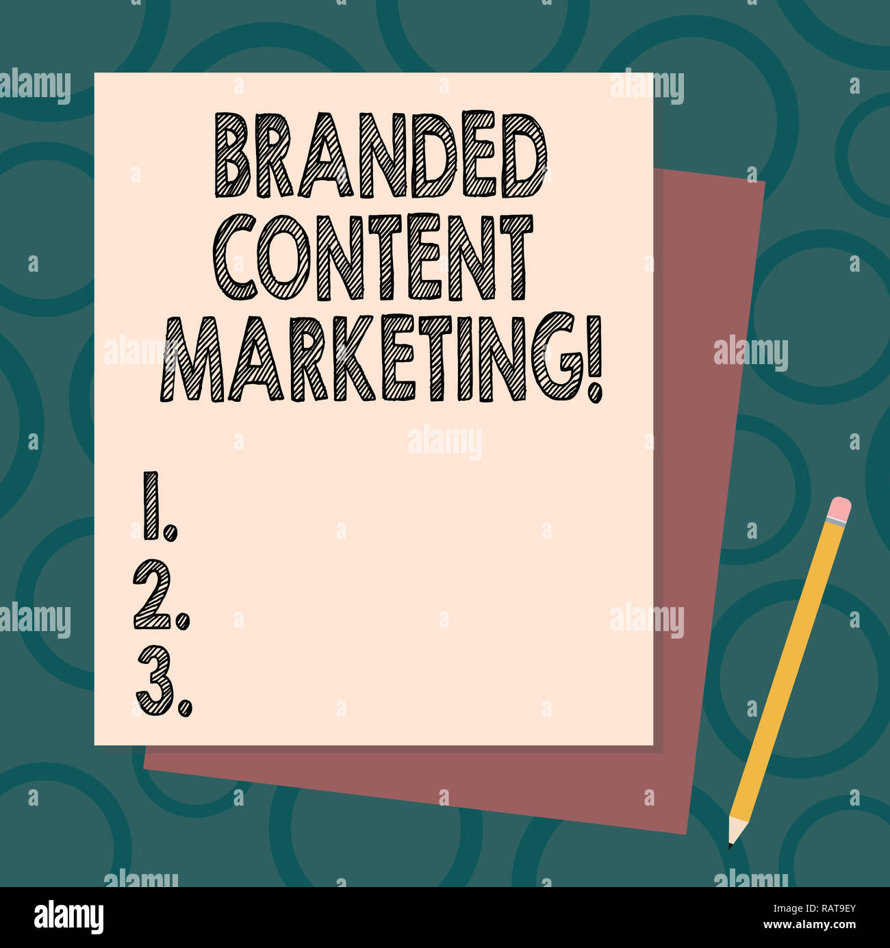 Handwriting text writing Branded Content Marketing. Concept meaning ...