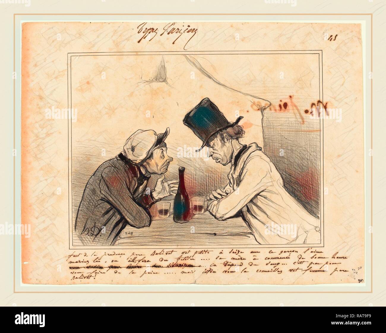 Honoré Daumier (French, 1808-1879), Faut de la prudence père Balivot ...