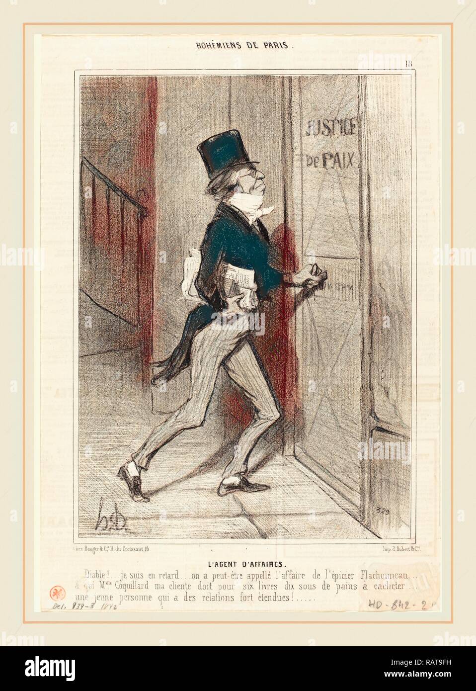 Honoré Daumier (French, 1808-1879), L'Agent d'affaires, 1842 ...