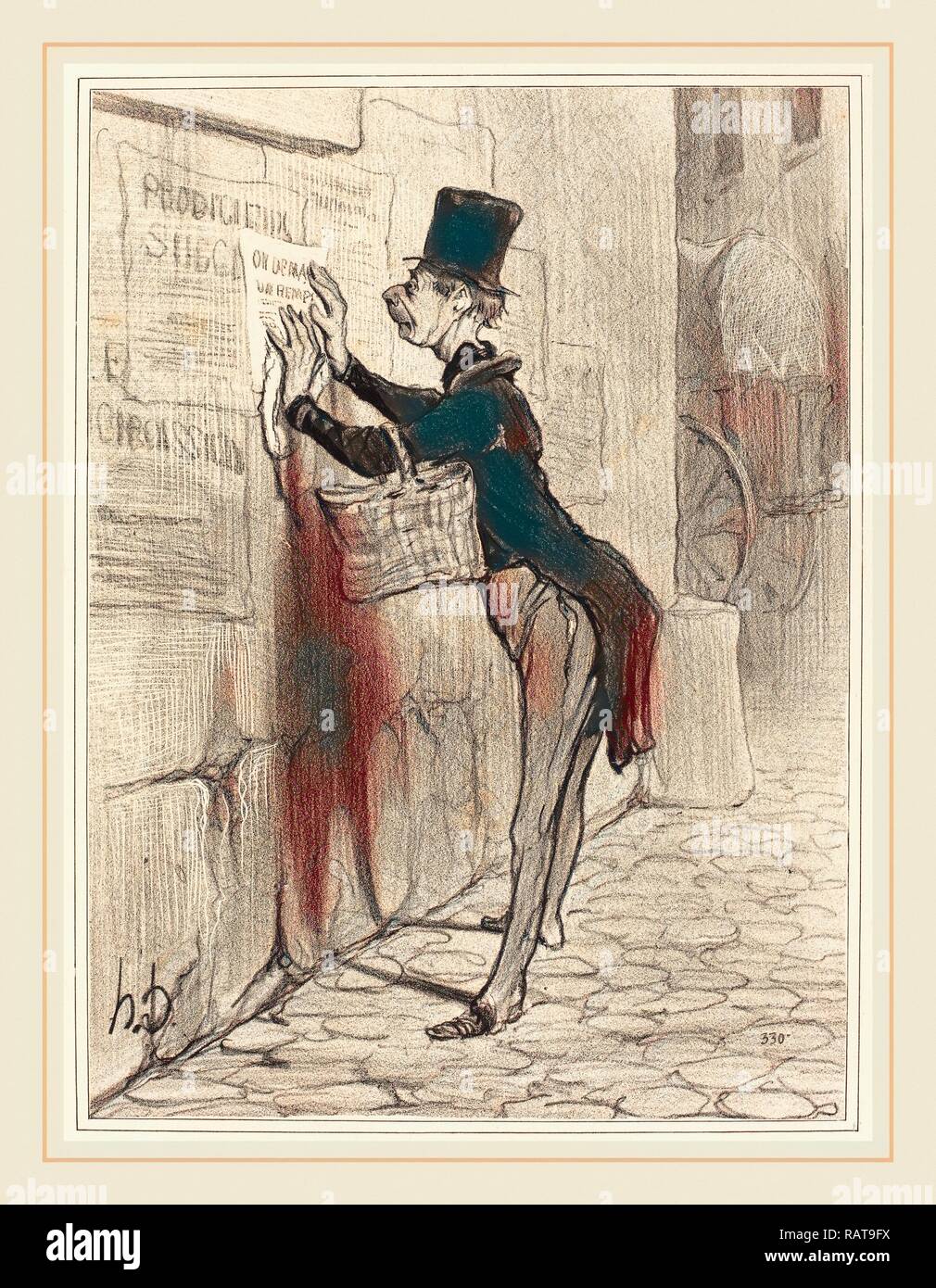 Honoré Daumier (French, 1808-1879), Le Placeur, 1842, lithograph ...