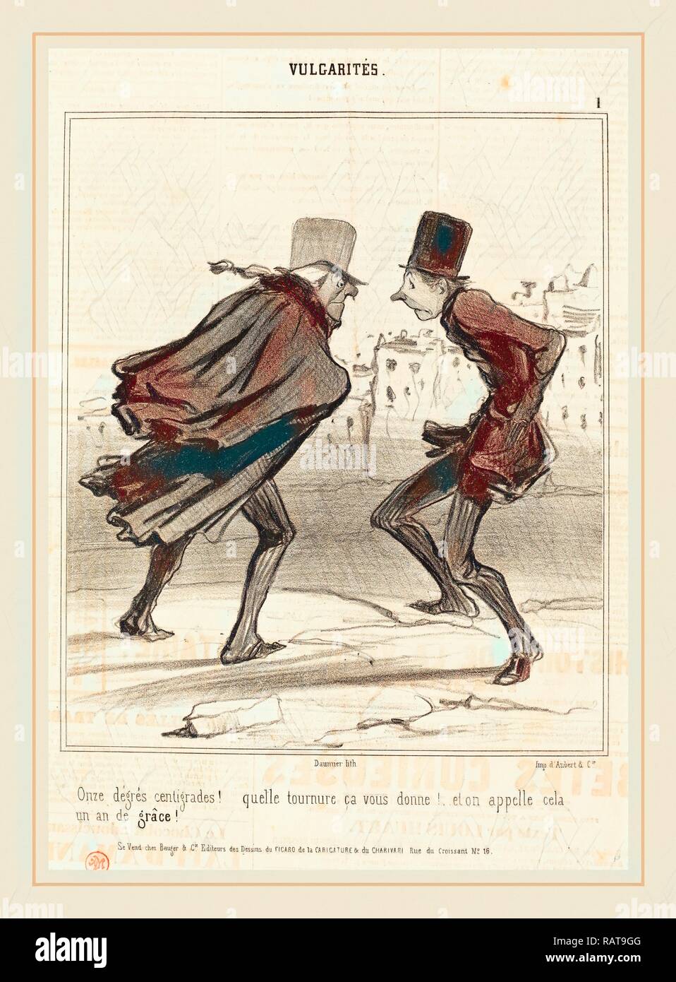 Honoré Daumier (French, 1808-1879), Onze degrés centigrades!, 1841 ...