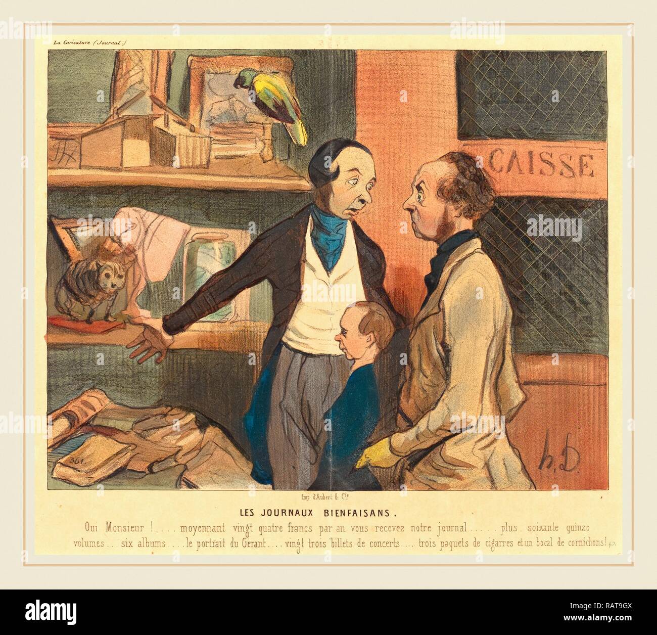 Honoré Daumier (French, 1808-1879), Les Journaux bienfaisans, 1842 ...