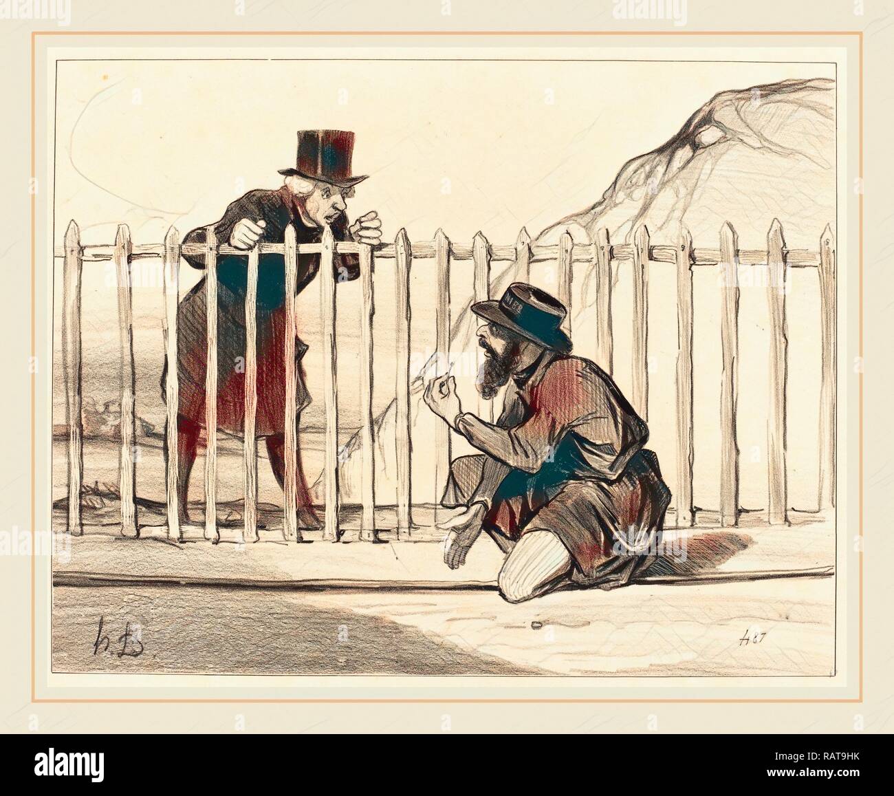 Honoré Daumier (French, 1808-1879), Ah! ben le convoi peut se flatter ...