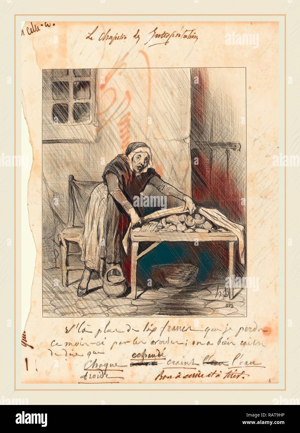 Honoré Daumier (French, 1808-1879), V'la plus de six francs que je ...