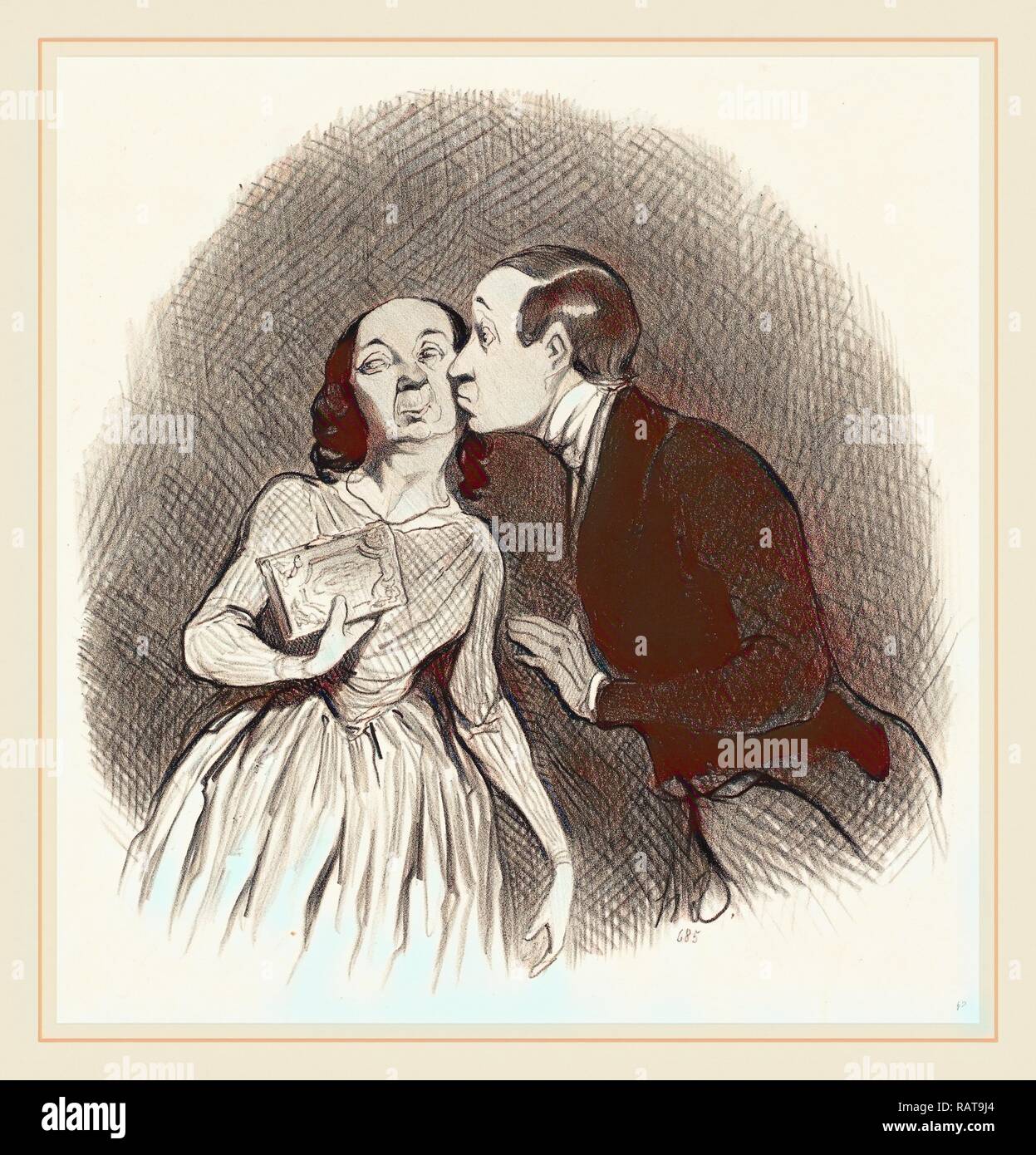 Honoré Daumier (French, 1808-1879), Le Jour de l'an, 1844, lithograph ...