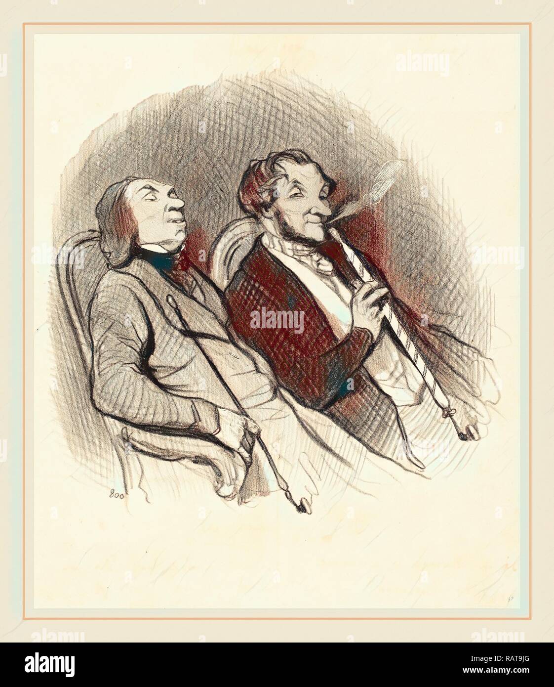 Honoré Daumier (French, 1808-1879), Les Fumeurs de Hadchids, 1845 ...