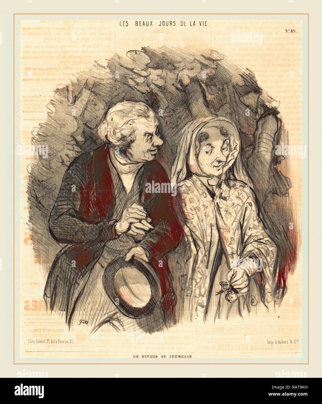 Honoré Daumier (French, 1808-1879), Un Retour de jeunesse, 1846 ...