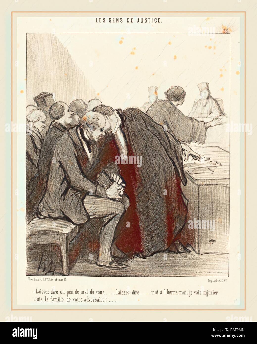 Honoré Daumier (French, 1808-1879), Laissez dire un peu de mal de vous ...