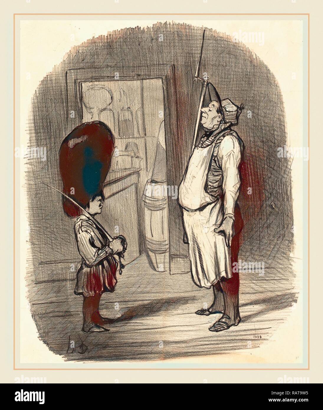 Honoré Daumier (French, 1808-1879), Une Famille chez qui réside l ...