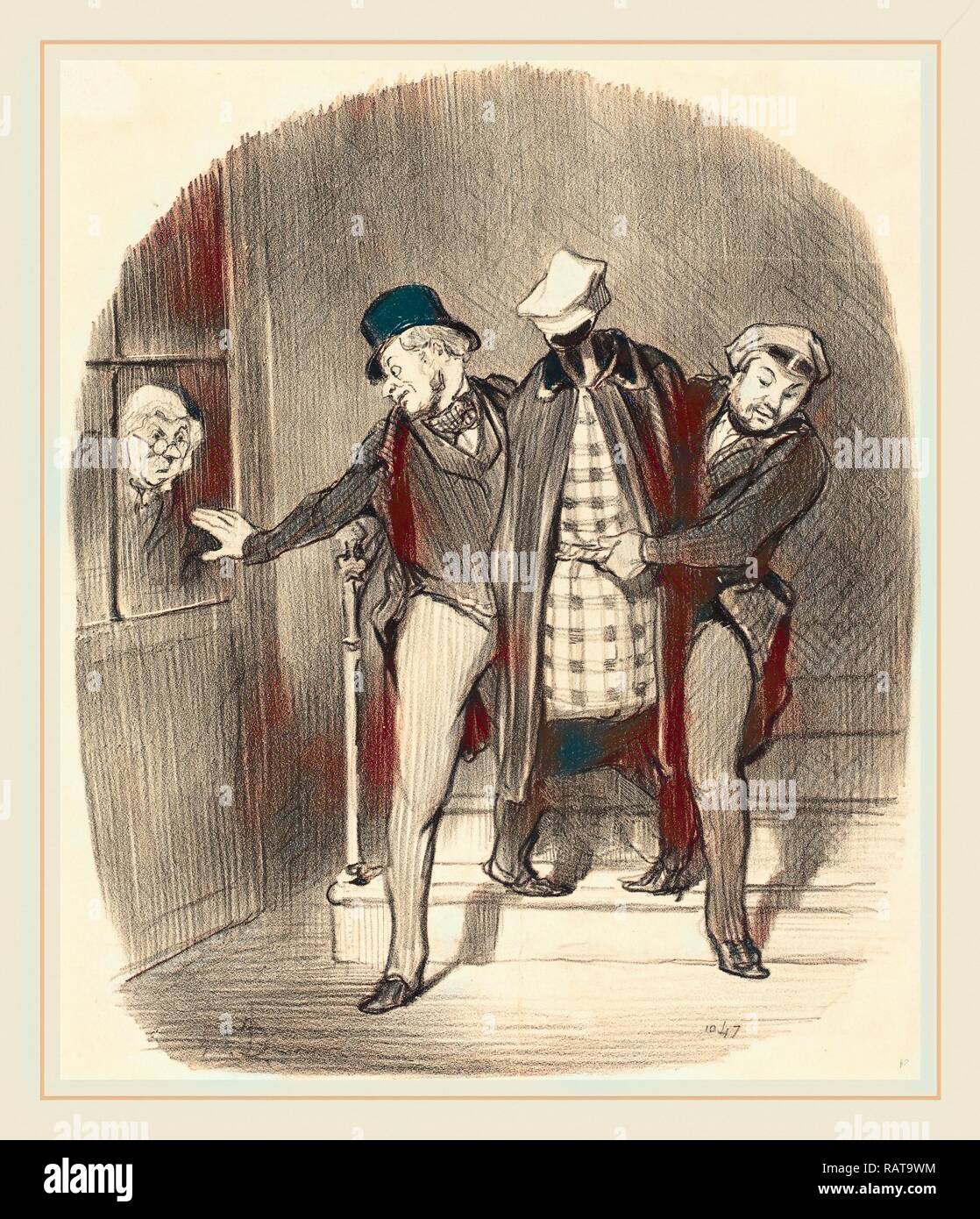 Honoré Daumier (French, 1808-1879), Un Déménagement furtif, 1847 ...