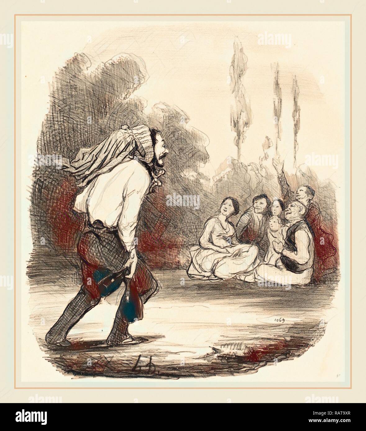 Honoré Daumier (French, 1808-1879), Le Plus farceur de la société, 1847 ...