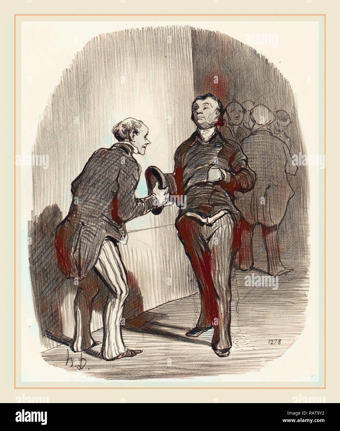 Honoré Daumier (French, 1808-1879), Vue d'une antichambre ministérielle ...