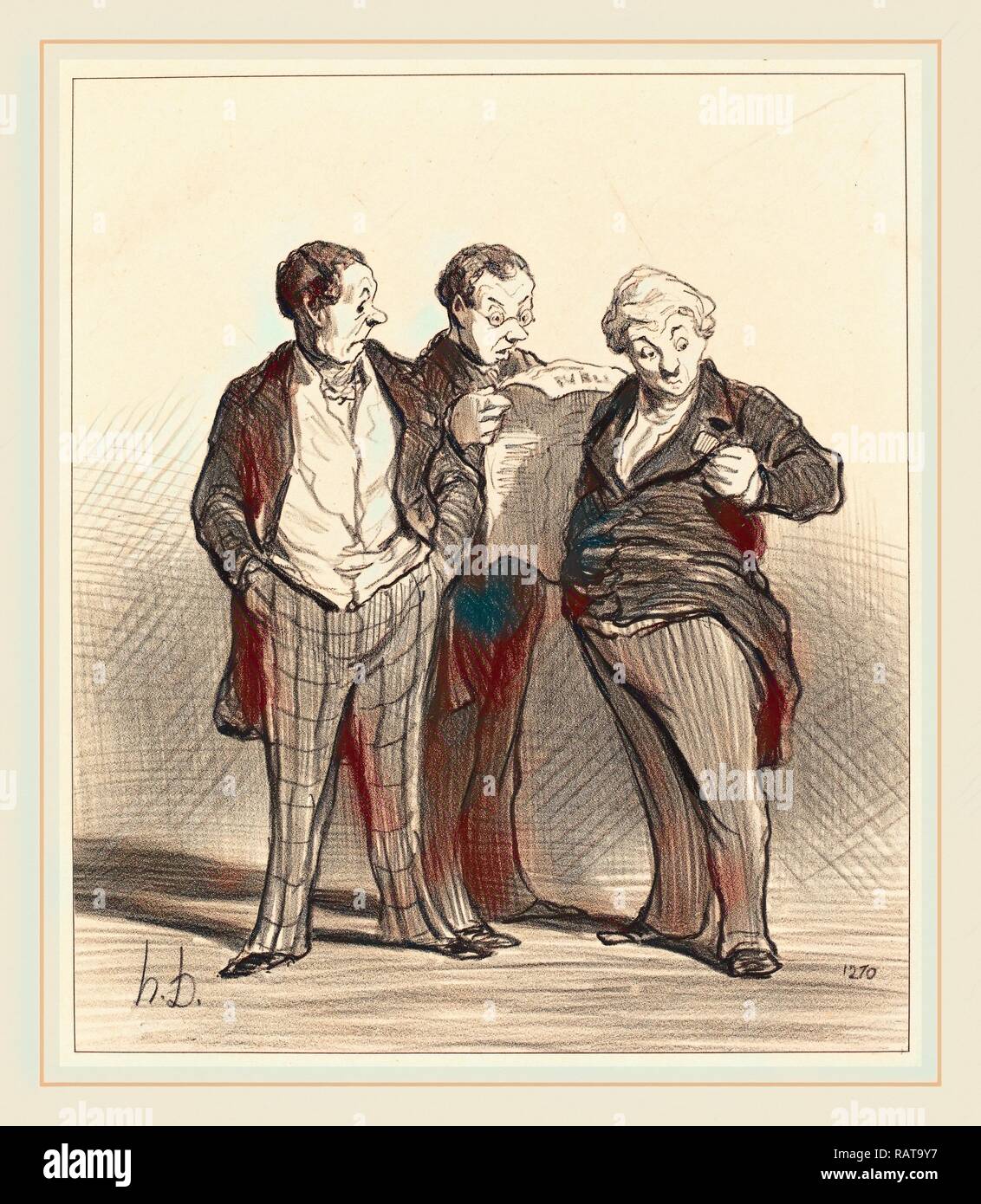 Honoré Daumier (French, 1808-1879), L'Interdiction du port des ...