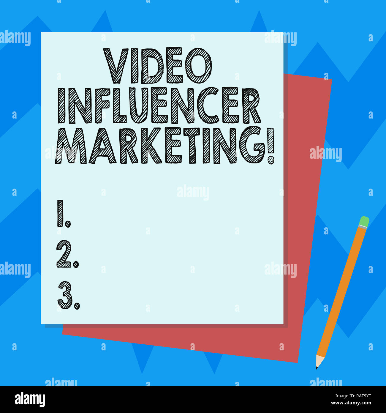 Writing note showing Video Influencer Marketing. Business photo ...