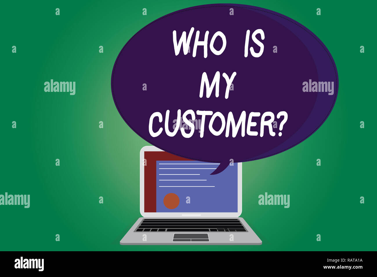 Text sign showing Who Is My Customer. Conceptual photo Know your ...