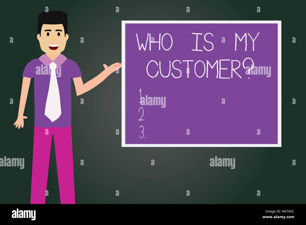 Writing note showing Who Is My Customer. Business photo showcasing Know ...