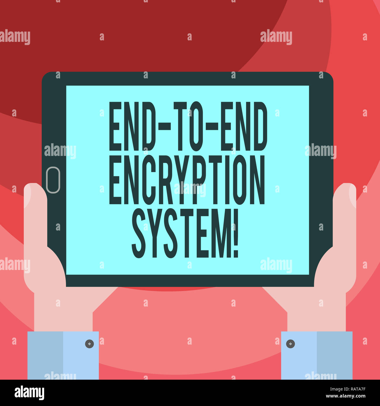 Text sign showing End To End Encryption System. Conceptual photo method ...