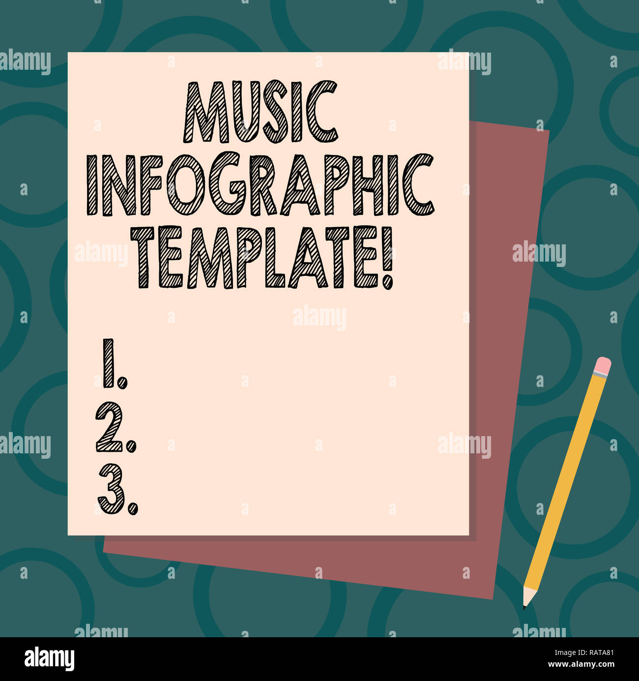 Handwriting text writing Music Infographic Template. Concept meaning ...