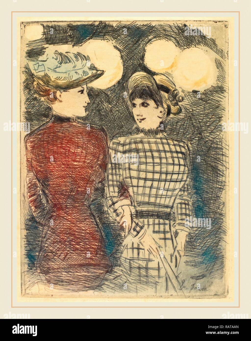 Jean-Louis Forain (French, 1852-1931), To Bullier's, c. 1876, color ...