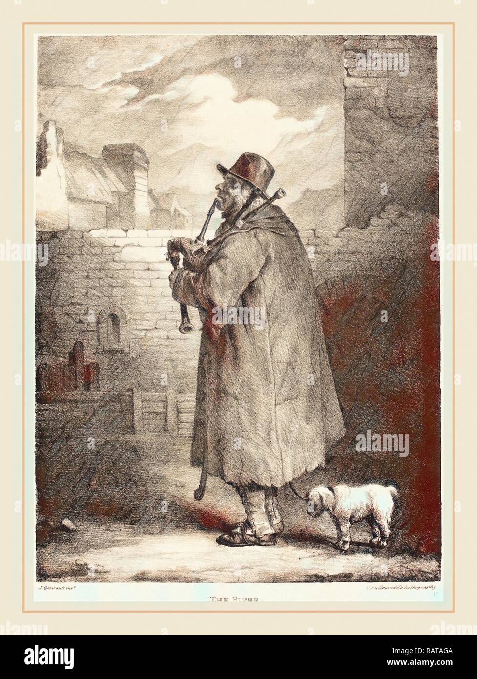 Théodore Gericault (French, 1791-1824), The Piper, 1821, lithograph ...