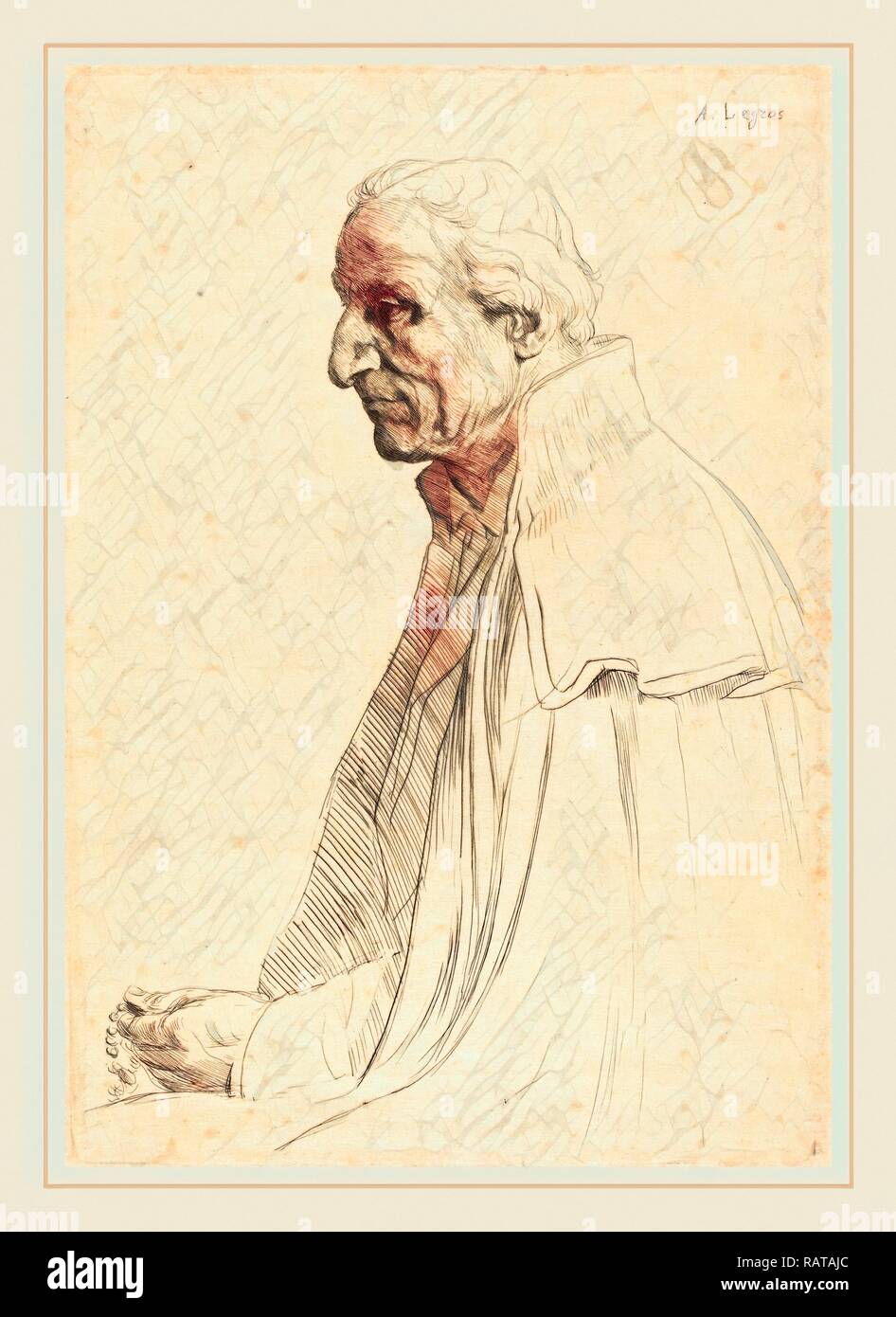 Alphonse Legros, Old Spaniard (Vieil Espagnol), French, 1837-1911 ...