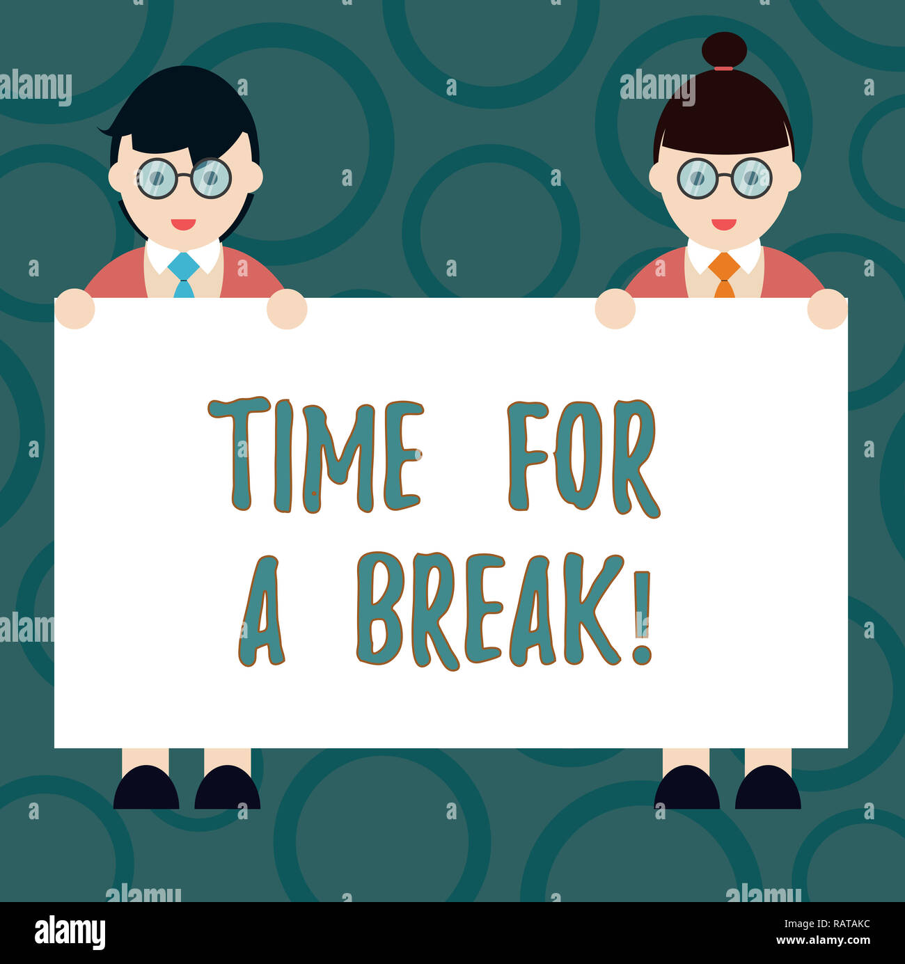 Writing note showing Time For A Break. Business photo showcasing Making ...