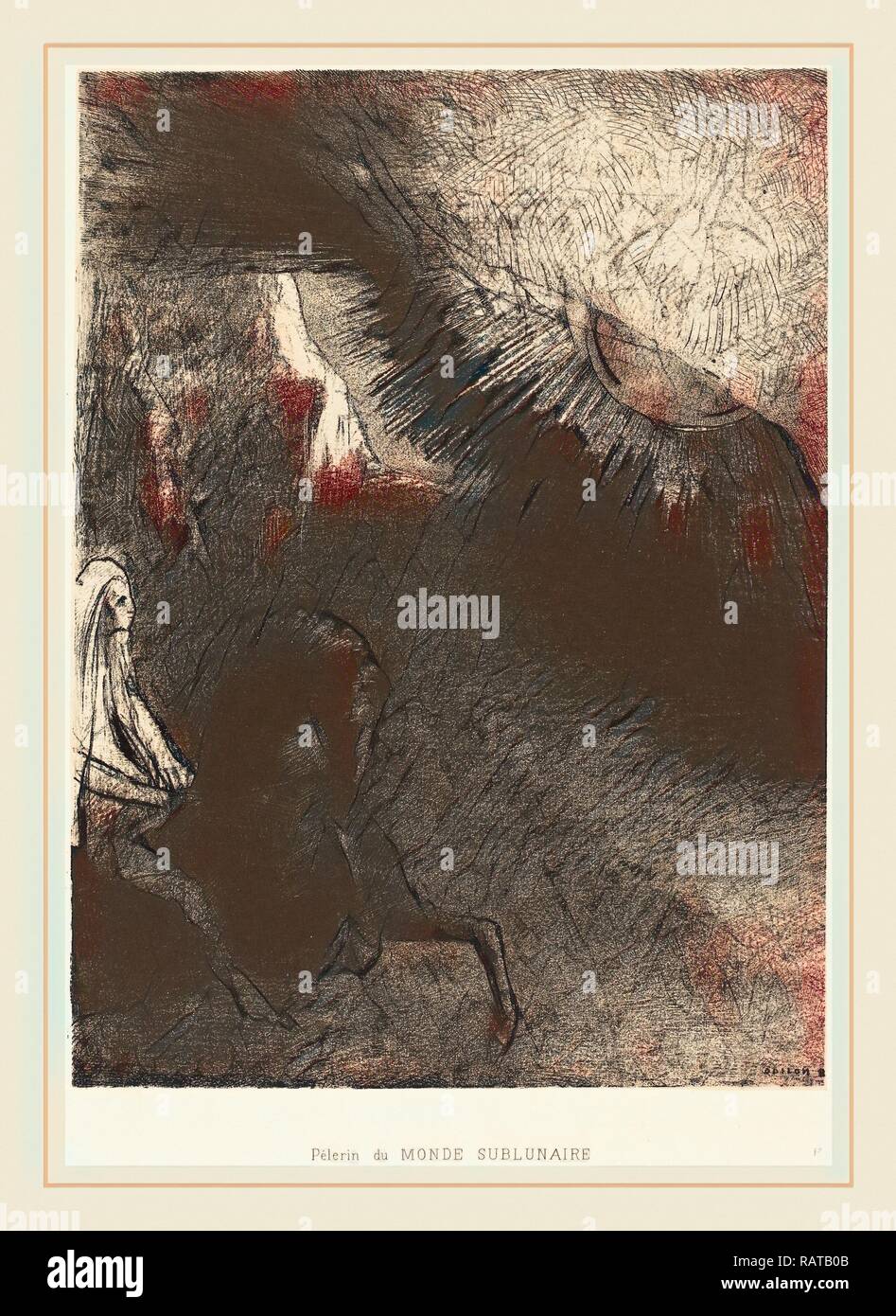 Odilon Redon (French, 1840-1916), Pélerin du monde sublunaire (Pilgrim ...
