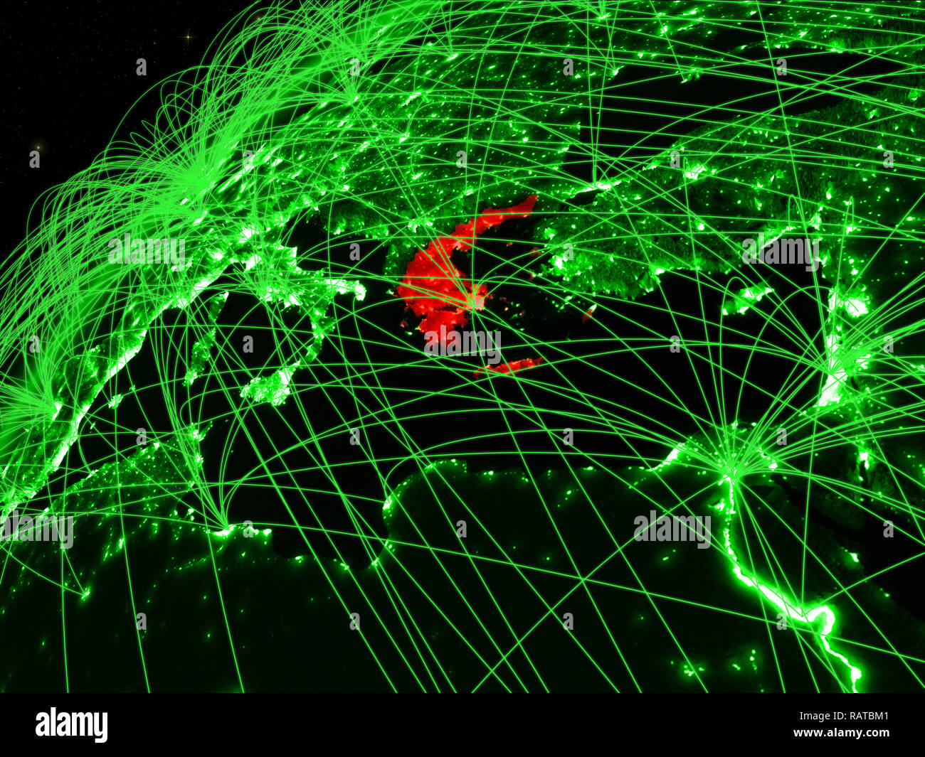 Greece on model of green planet Earth with international networks ...