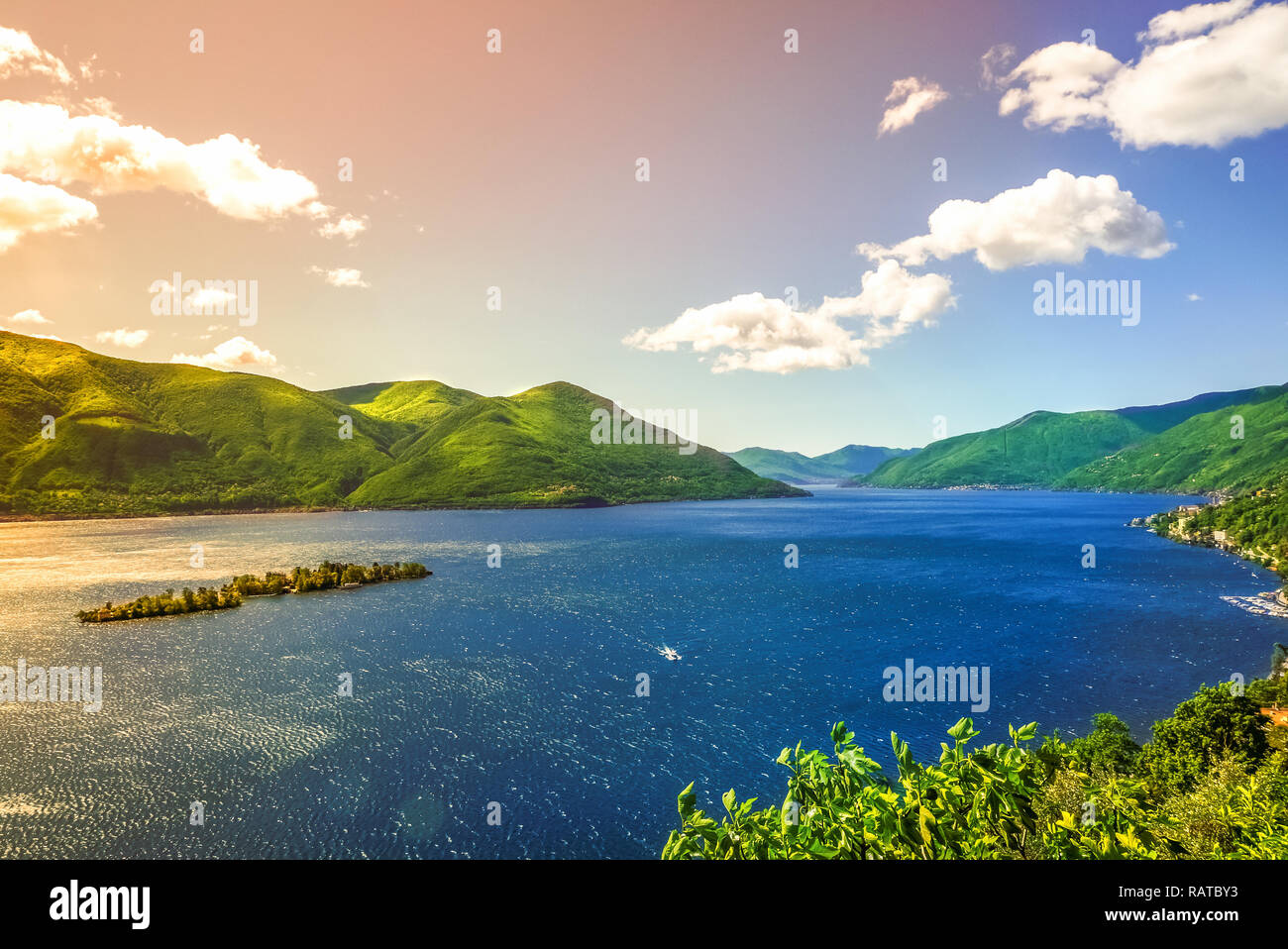Lago Maggiore, Italy/Switzerland Stock Photo - Alamy