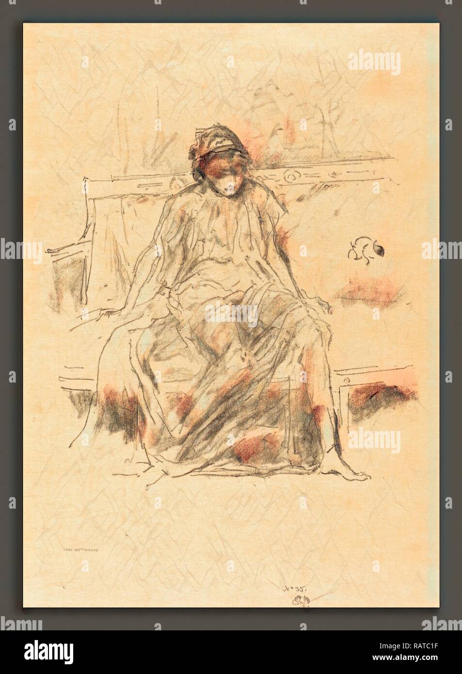 James McNeill Whistler (American, 1834 - 1903), The Draped Figure ...
