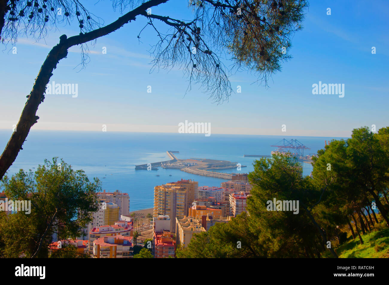 Bay resort spain town coast sea hi-res stock photography and images - Alamy
