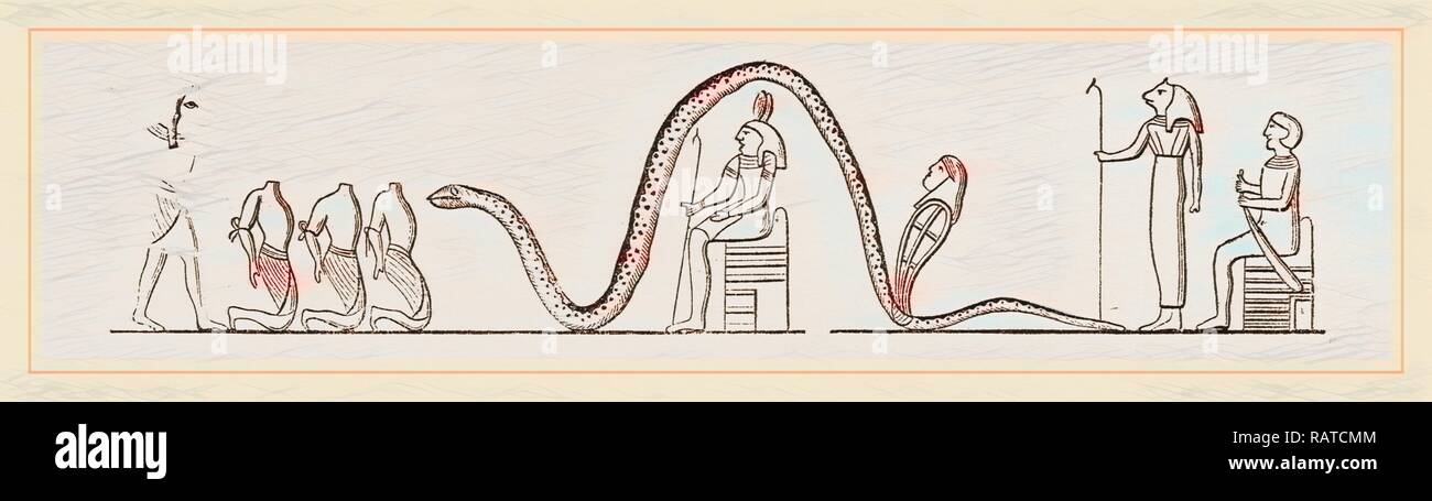 Egyptians offering Human Sacrifice to Serpents. Reimagined by Gibon ...